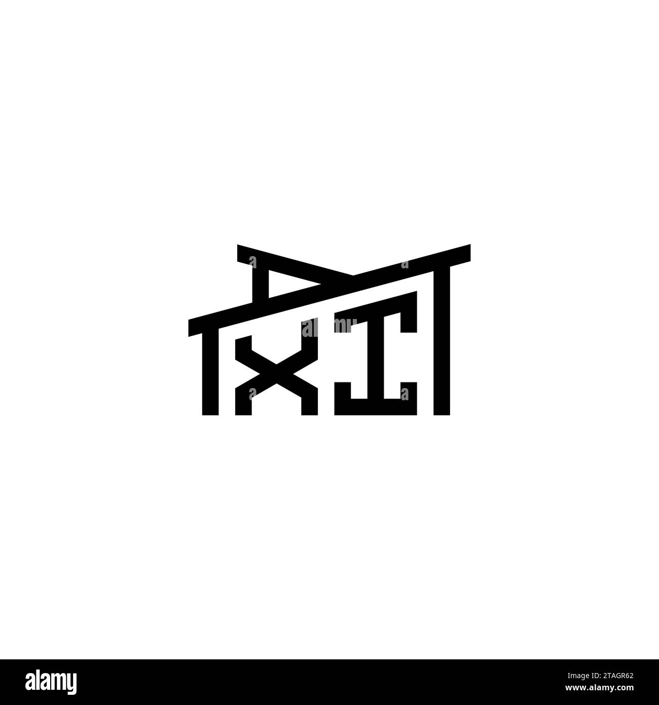 Xi letter design hi-res stock photography and images - Alamy