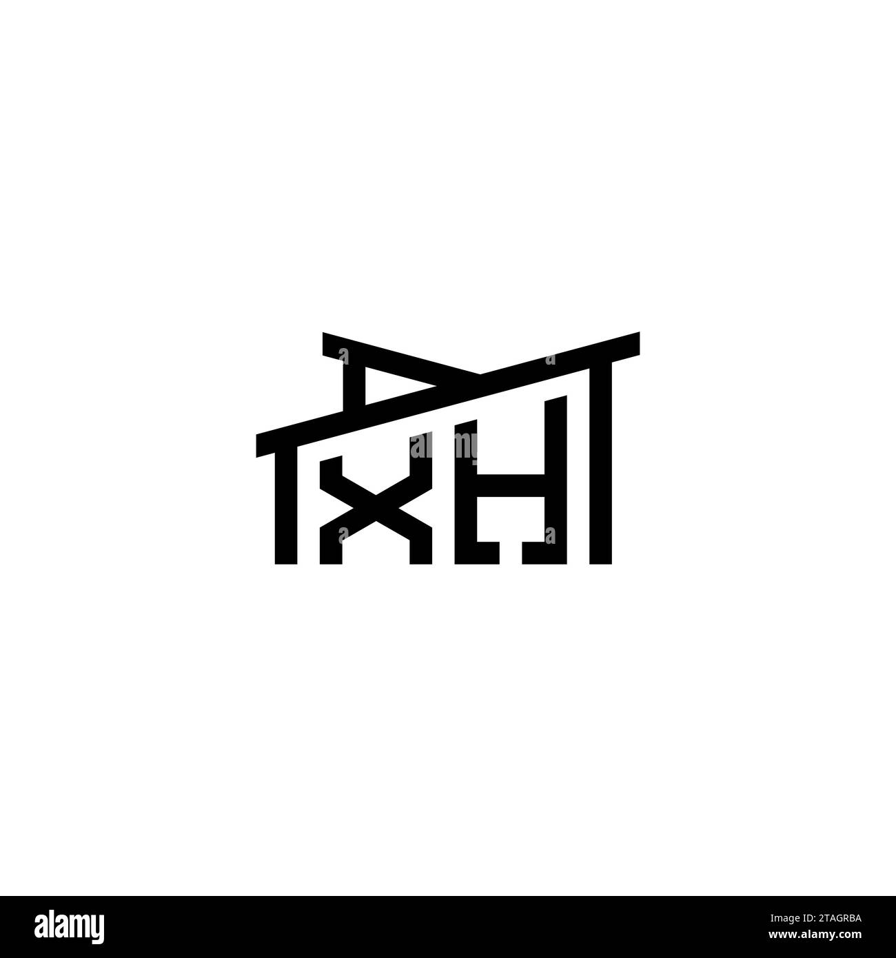 Letter xh logo hi-res stock photography and images - Alamy