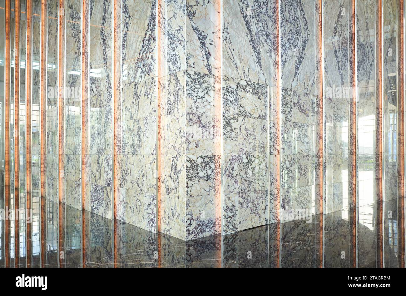 Extensive luxury granite walls and floor tiles background Stock Photo ...