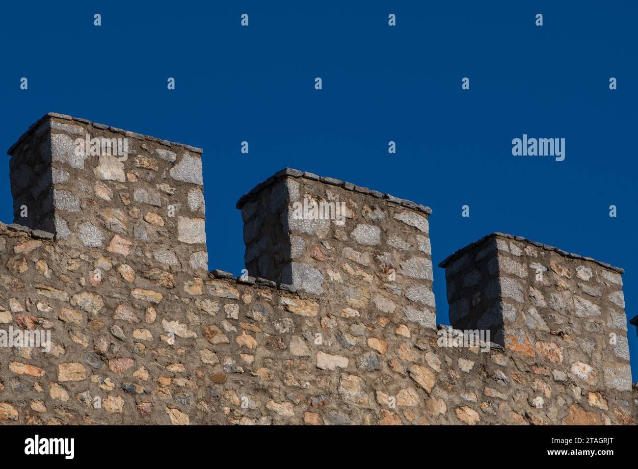 Part of Samuels fortress , ancient stone wall background. Pattern and ...