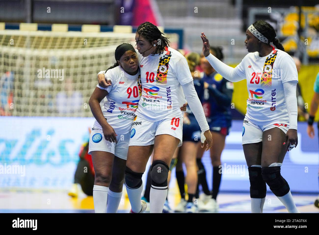 Angola players after the match hi-res stock photography and images - Alamy