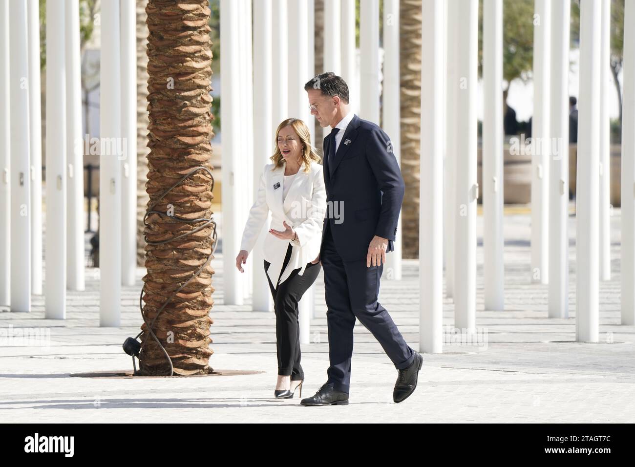 Italian prime minister Giorgia Meloni joins world leaders in proceeding ...