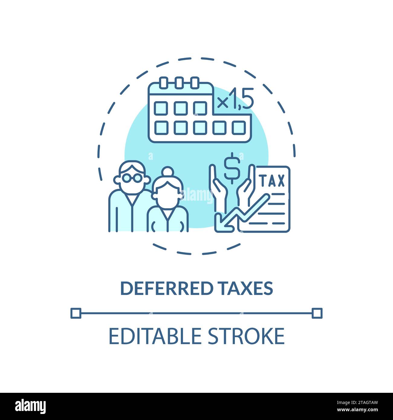 Deferred taxes Stock Vector Images - Alamy
