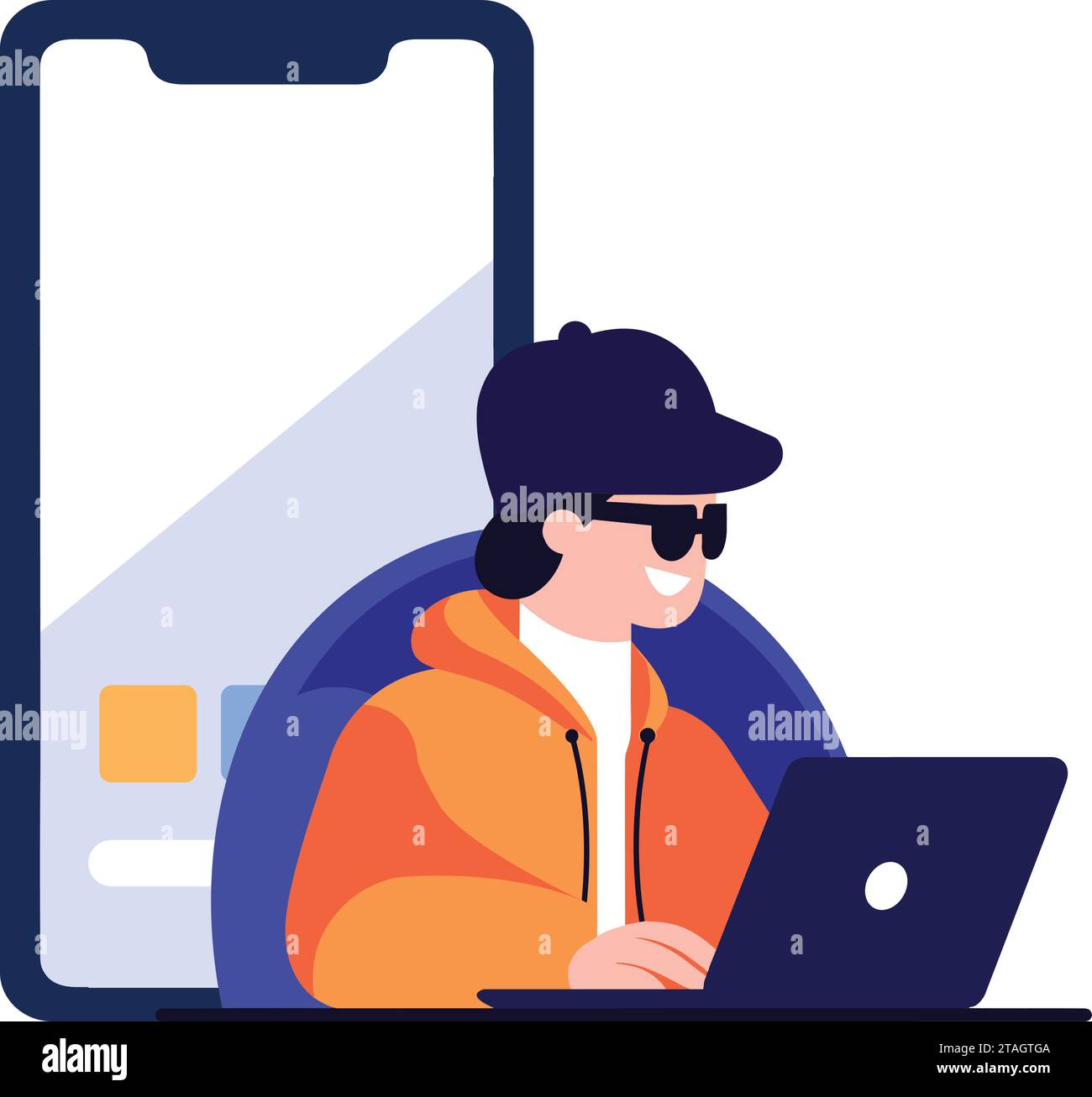 Cyber scam call center Stock Vector Images - Alamy