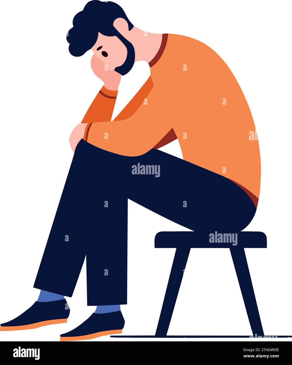 Stressed students Stock Vector Images - Alamy