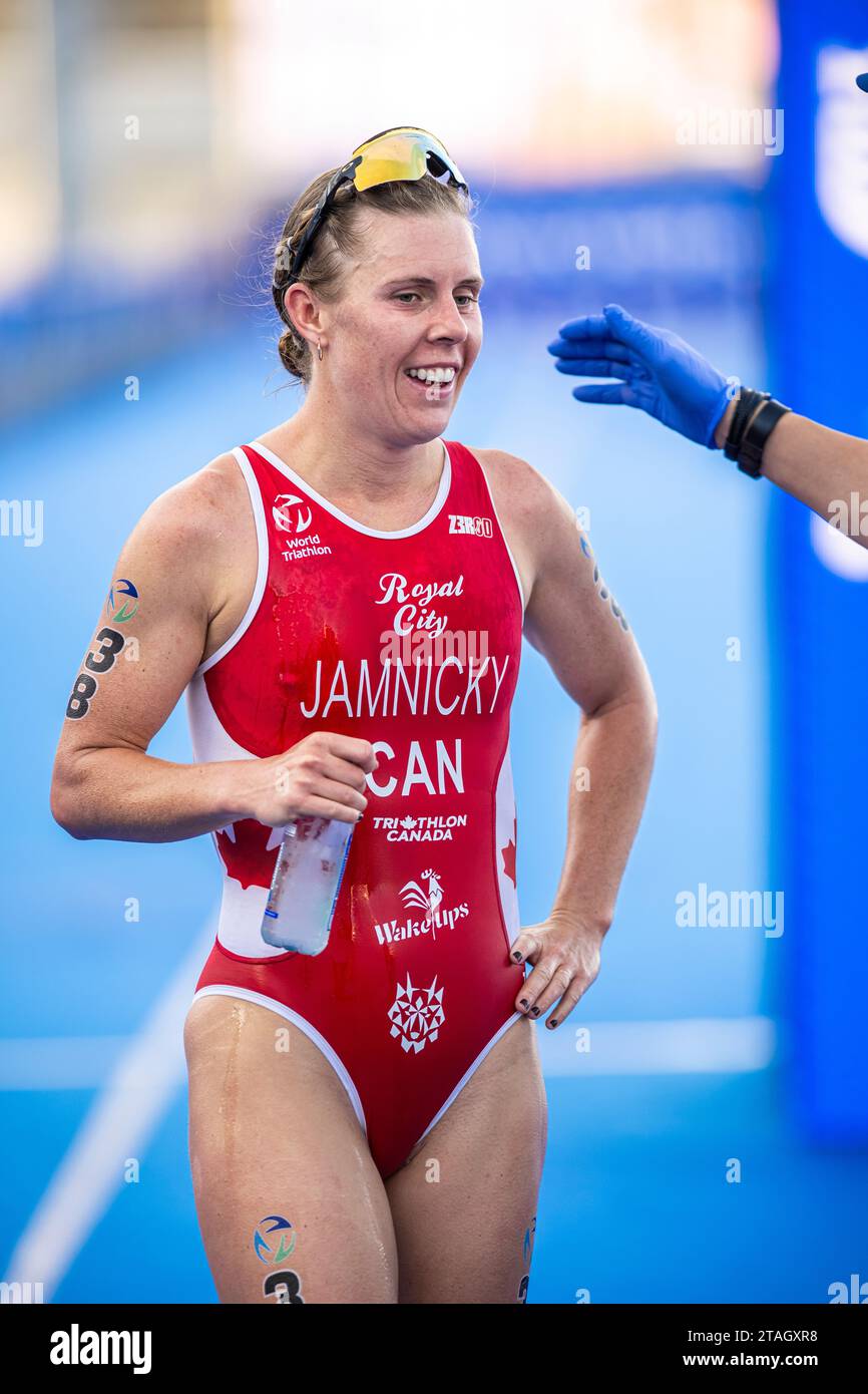 Dominika Jamnicky participating in Pontevedra in the 2023 World ...