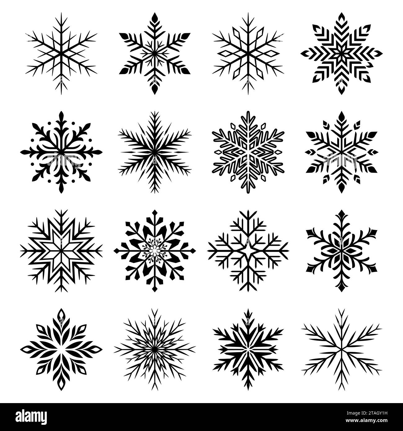 Snowflake logo Black and White Stock Photos & Images - Alamy