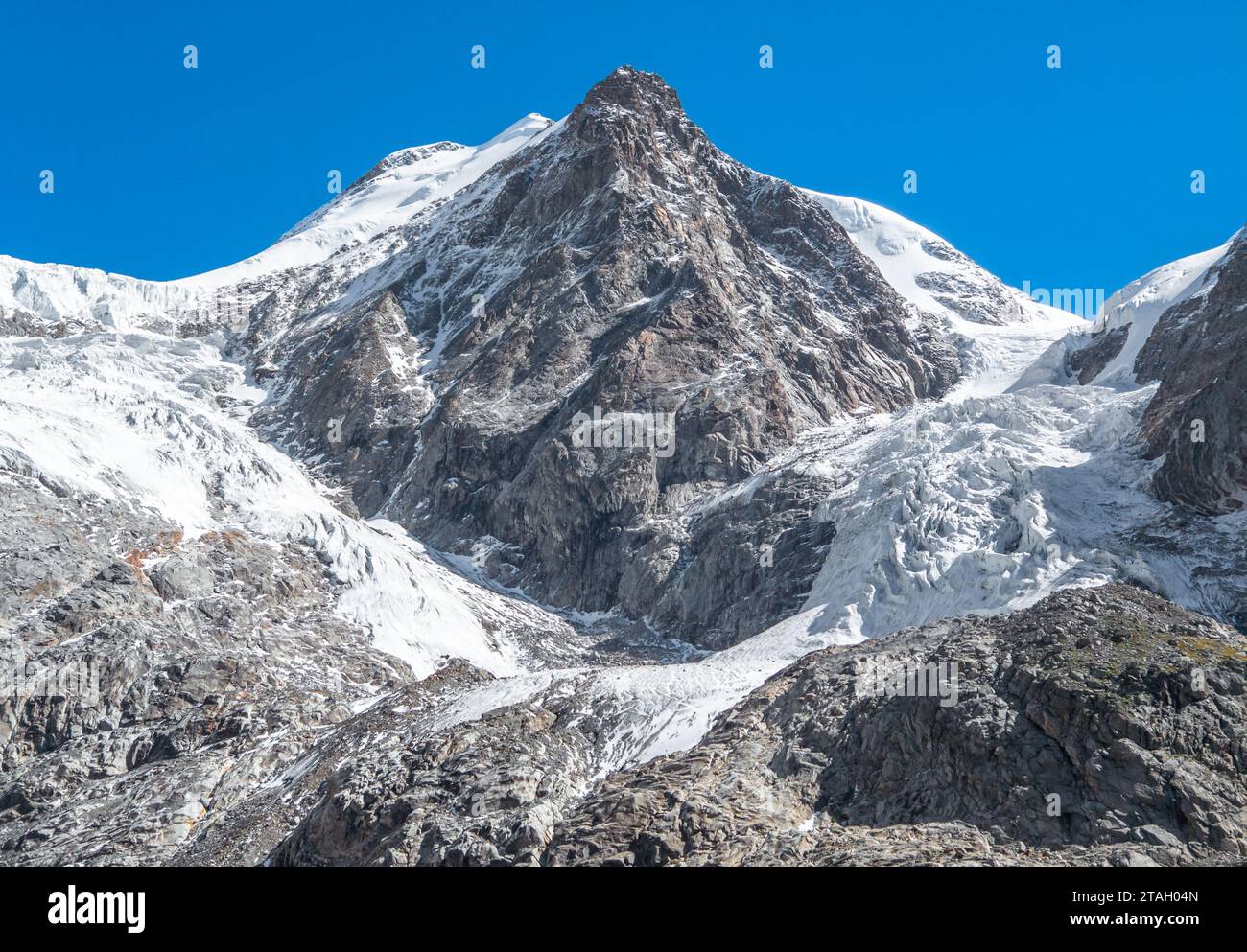 Monte Rosa (Italy) - A mountains view in Val d'Ayas with Monte Rosa ...