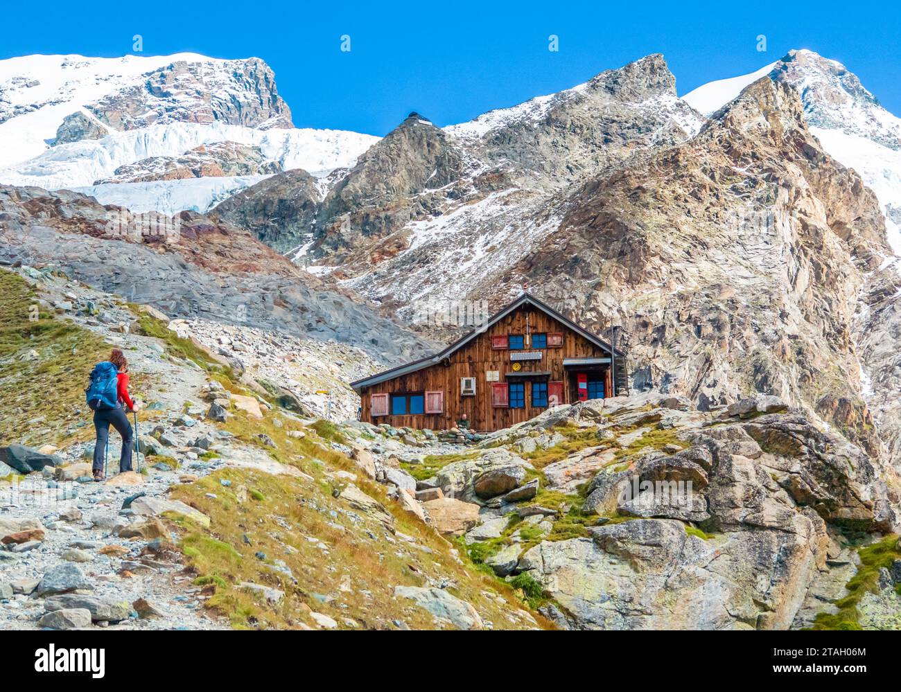 Monte Rosa (Italy) - A mountains view in Val d'Ayas with Monte Rosa ...