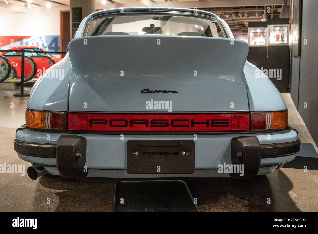 Porshe 1974 Porsche 911 Carrera 22.7 MFI car seen during Sotheby's ...