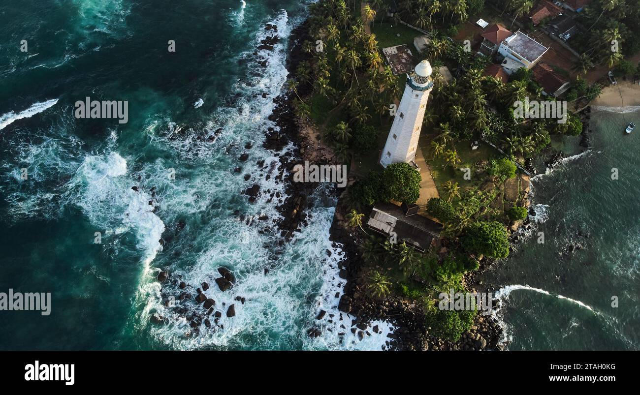 Aerial view of Dondra Lighthouse in Sri Lanka Stock Photo - Alamy