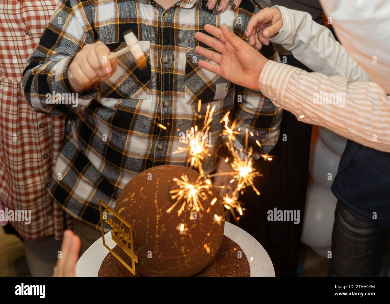 Boys birthday cake hi-res stock photography and images - Alamy