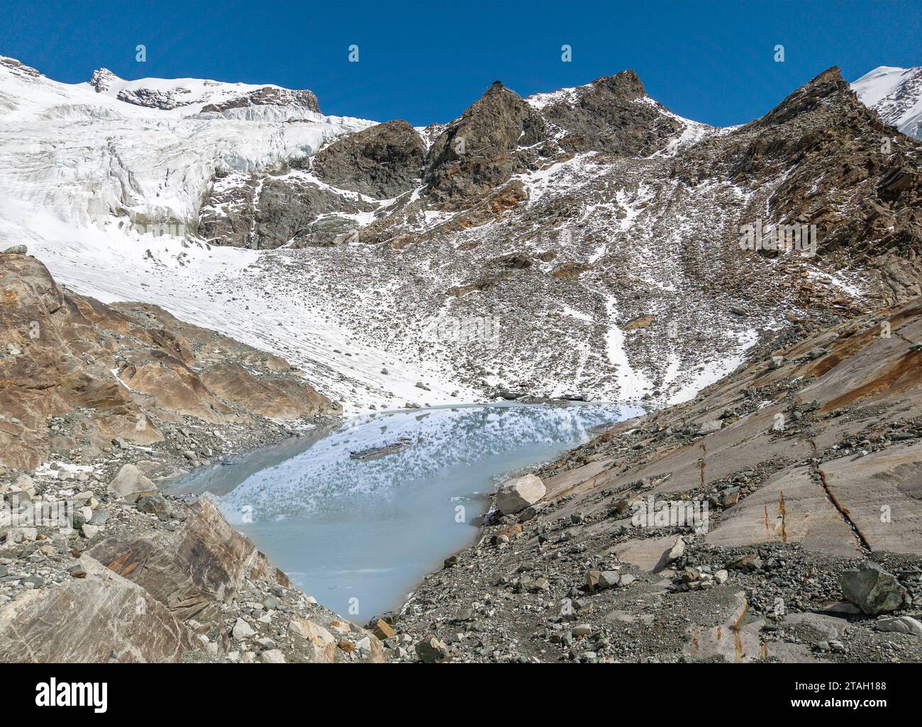 Monte Rosa (Italy) - A mountains view in Val d'Ayas with Monte Rosa ...