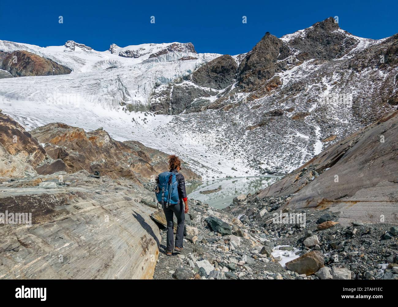 Monte Rosa (Italy) - A mountains view in Val d'Ayas with Monte Rosa ...