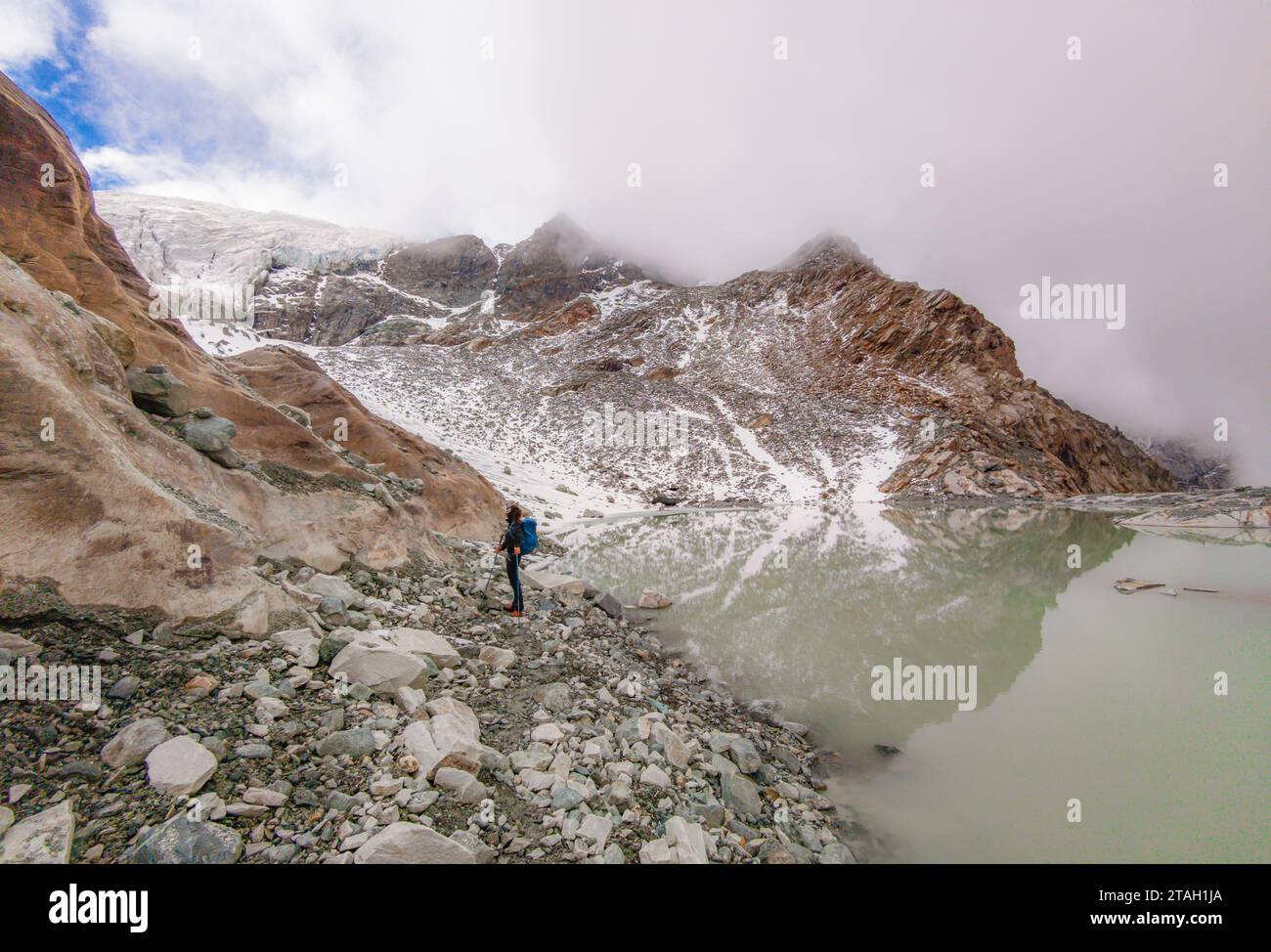 Monte Rosa (Italy) - A mountains view in Val d'Ayas with Monte Rosa ...
