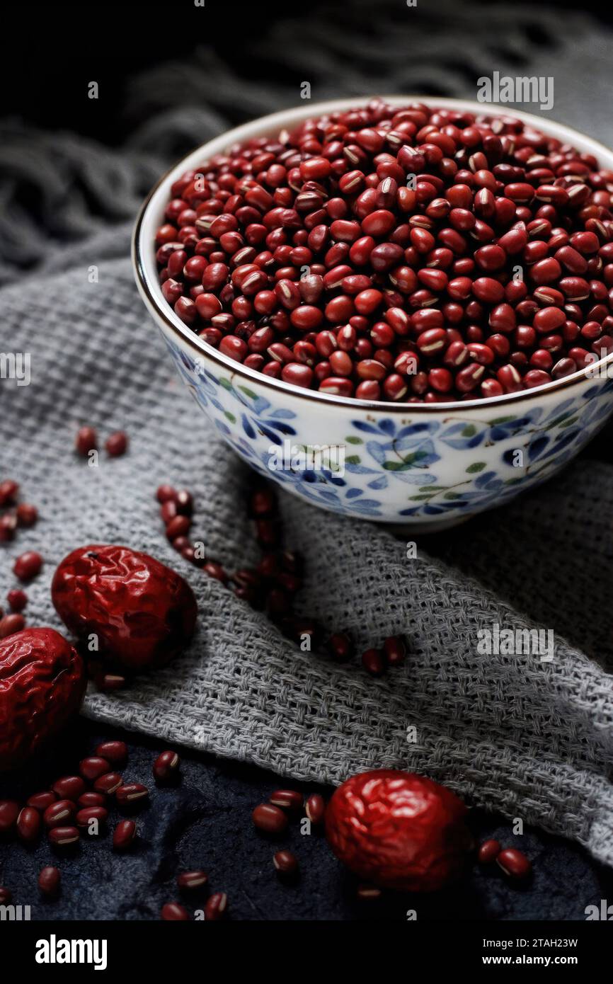 Pictures of red beans, red beans for diet, vegetarian food, high ...