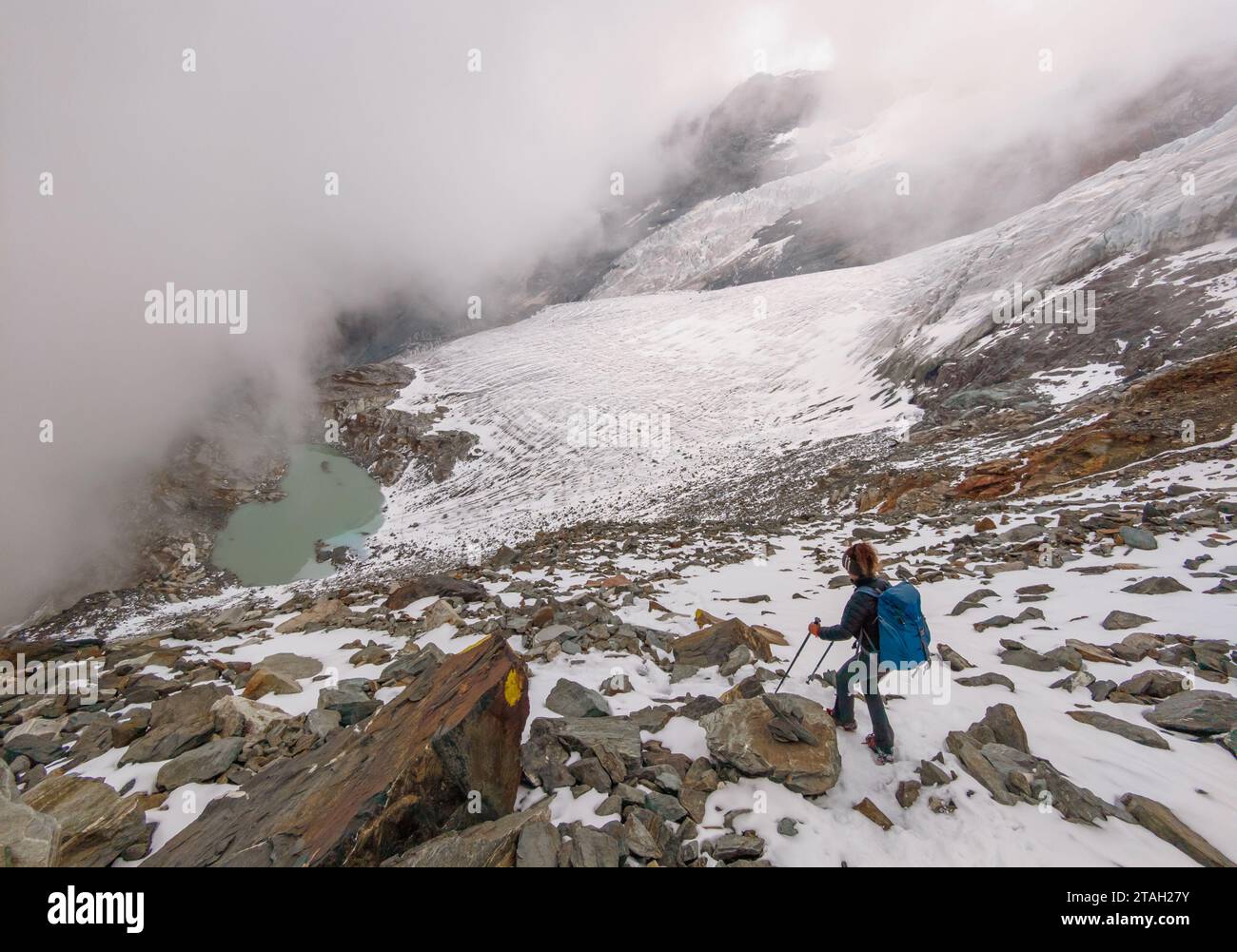 Monte Rosa (Italy) - A mountains view in Val d'Ayas with Monte Rosa ...