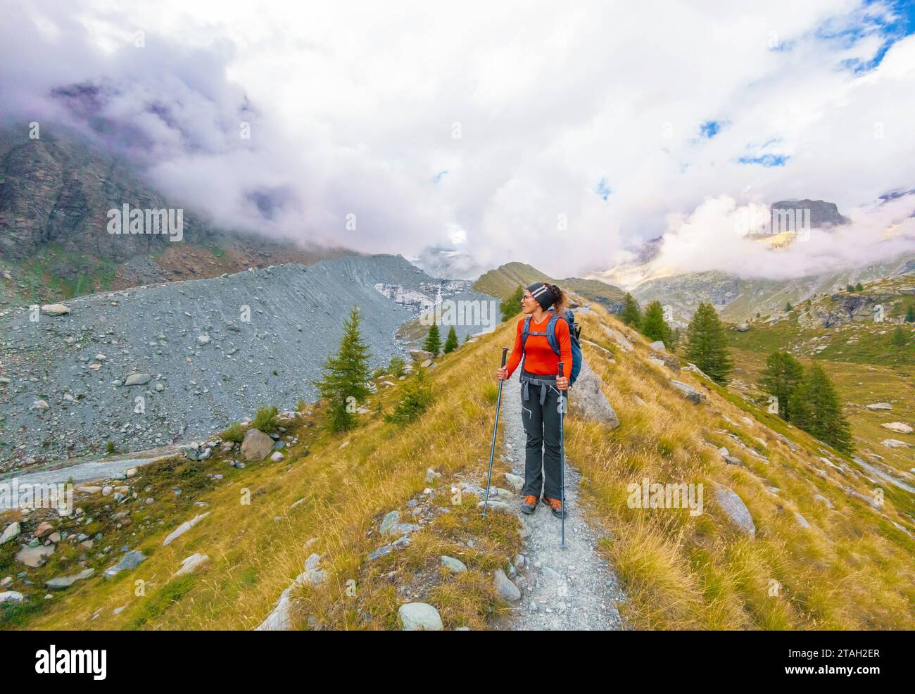 Monte Rosa (Italy) - A mountains view in Val d'Ayas with Monte Rosa ...