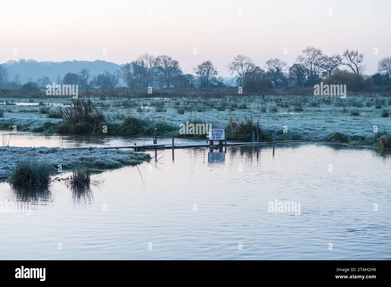 Avon Valley, New Forest, Hampshire, UK, 1st December 2023: Weather ...