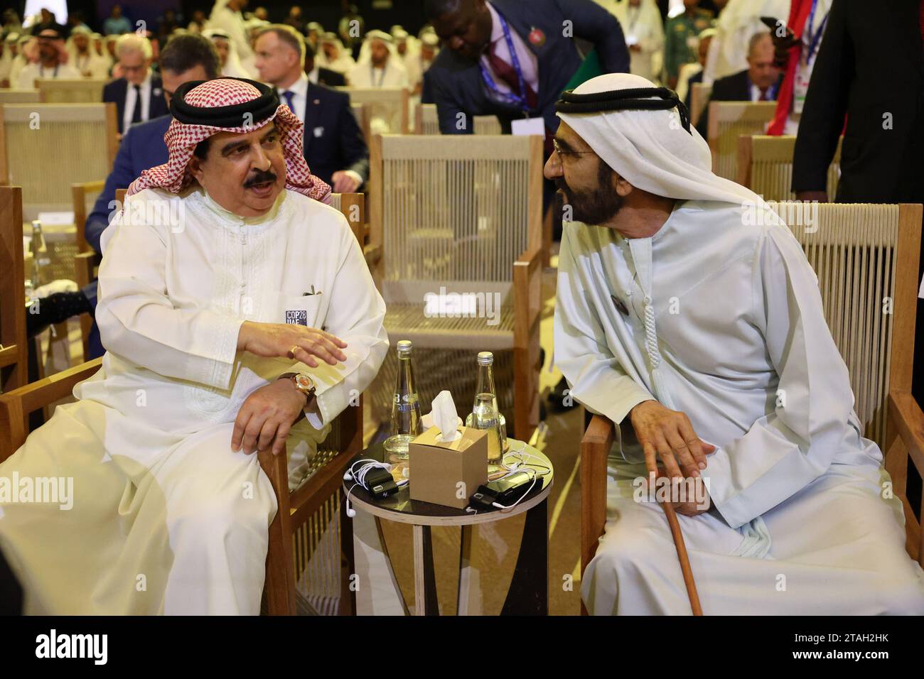 King Hamad bin Isa Al Khalifa of Bahrain (left) and Vice President of ...