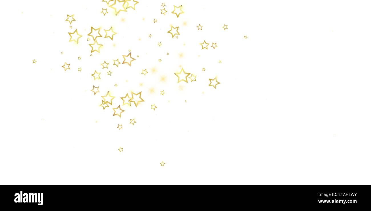 Twinkle stars scattered around randomly, flying, falling down, floating ...