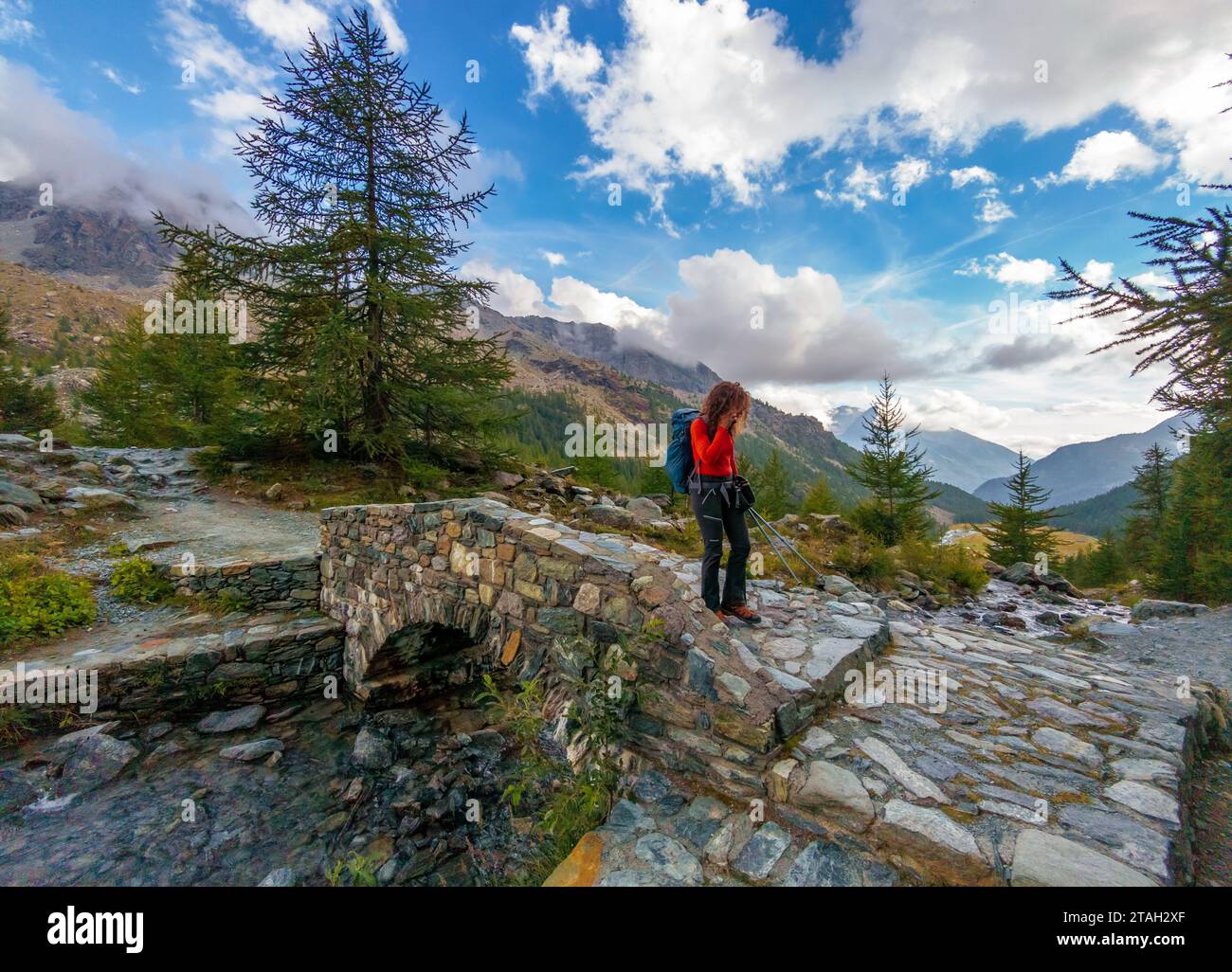 Monte Rosa (Italy) - A mountains view in Val d'Ayas with Monte Rosa ...