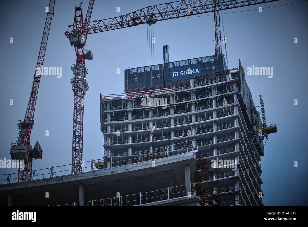 Hamburg, 30.11.2023 Elbtower - Bauvorhaben in der Hamburger Hafencity ...
