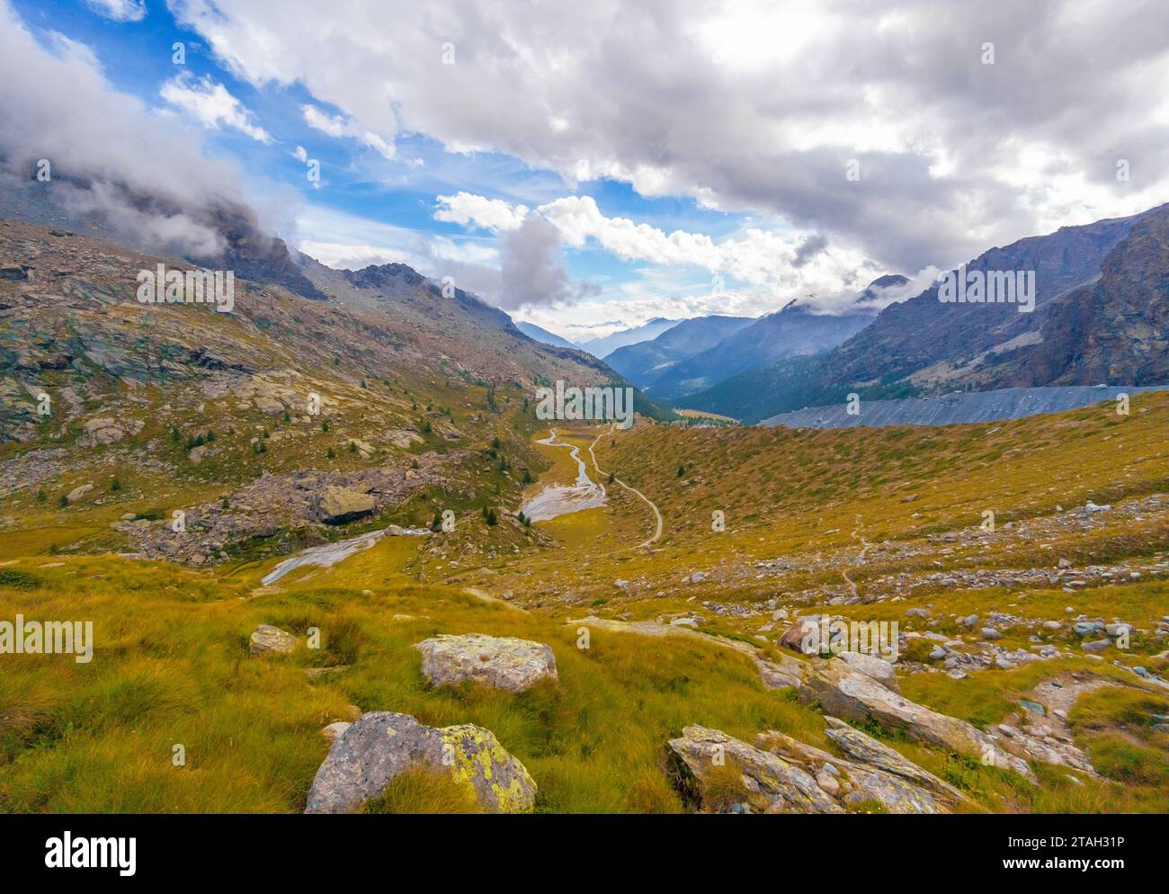 Monte Rosa (Italy) - A mountains view in Val d'Ayas with Monte Rosa ...