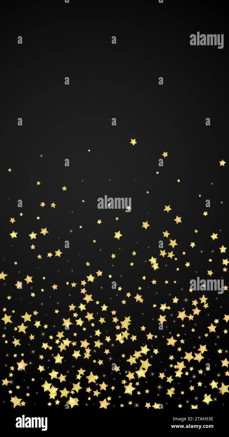 Magic stars vector overlay. Gold stars scattered around randomly ...
