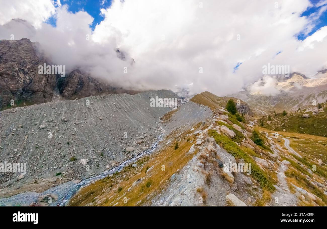 Monte Rosa (Italy) - A mountains view in Val d'Ayas with Monte Rosa ...
