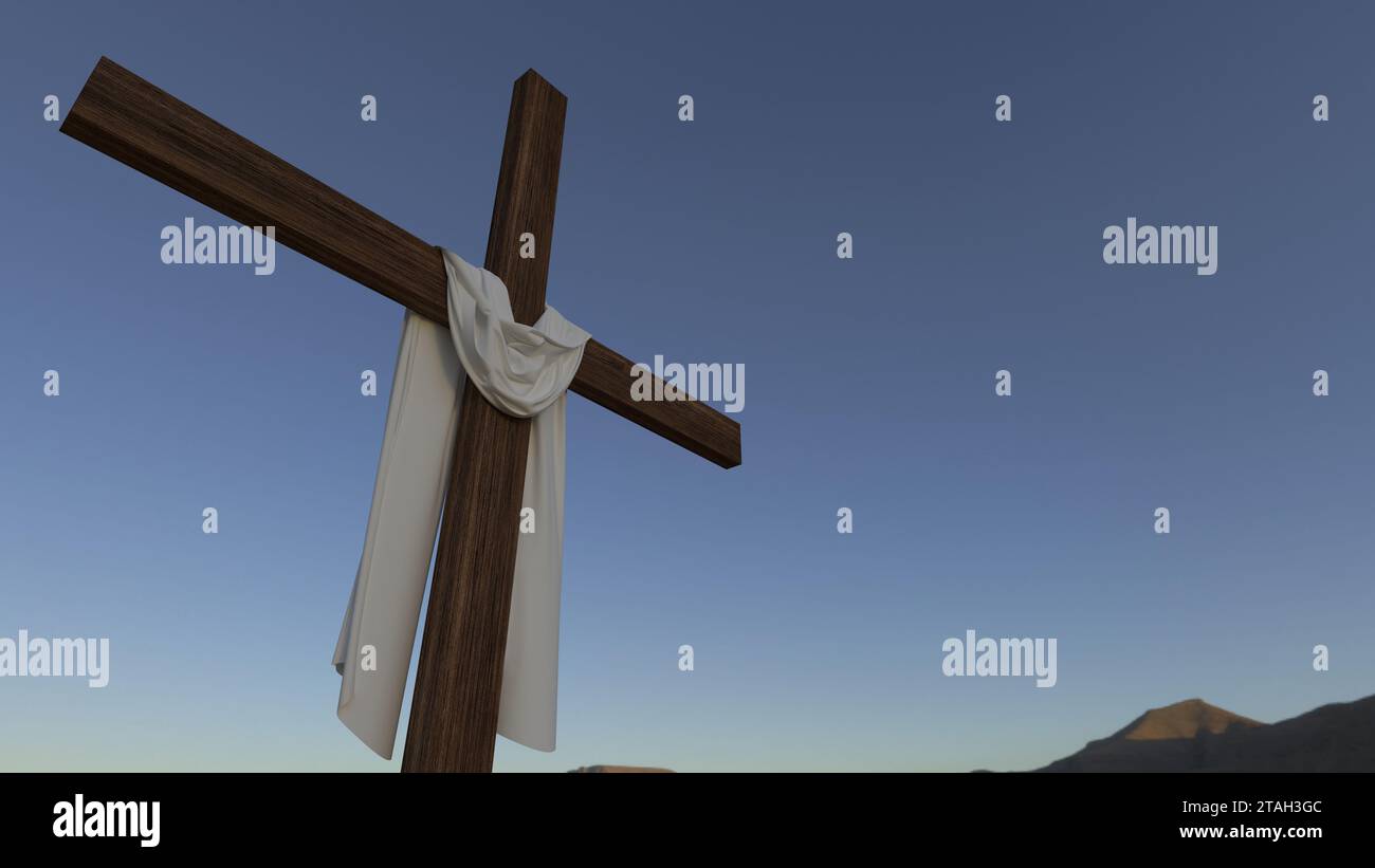 The cross of Our Lord Jesus Christ - 3D illustration Stock Photo - Alamy