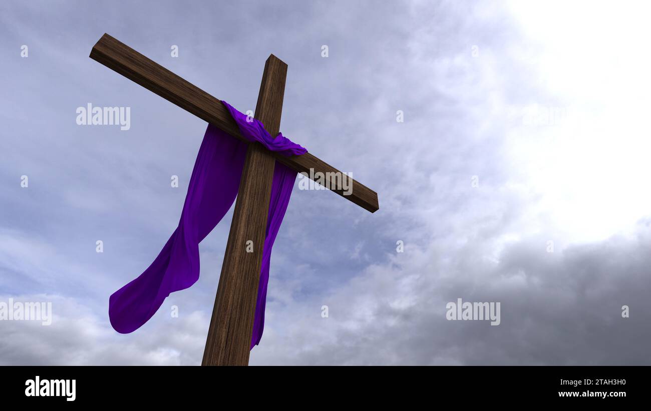 The cross of Our Lord Jesus Christ - 3D illustration Stock Photo - Alamy