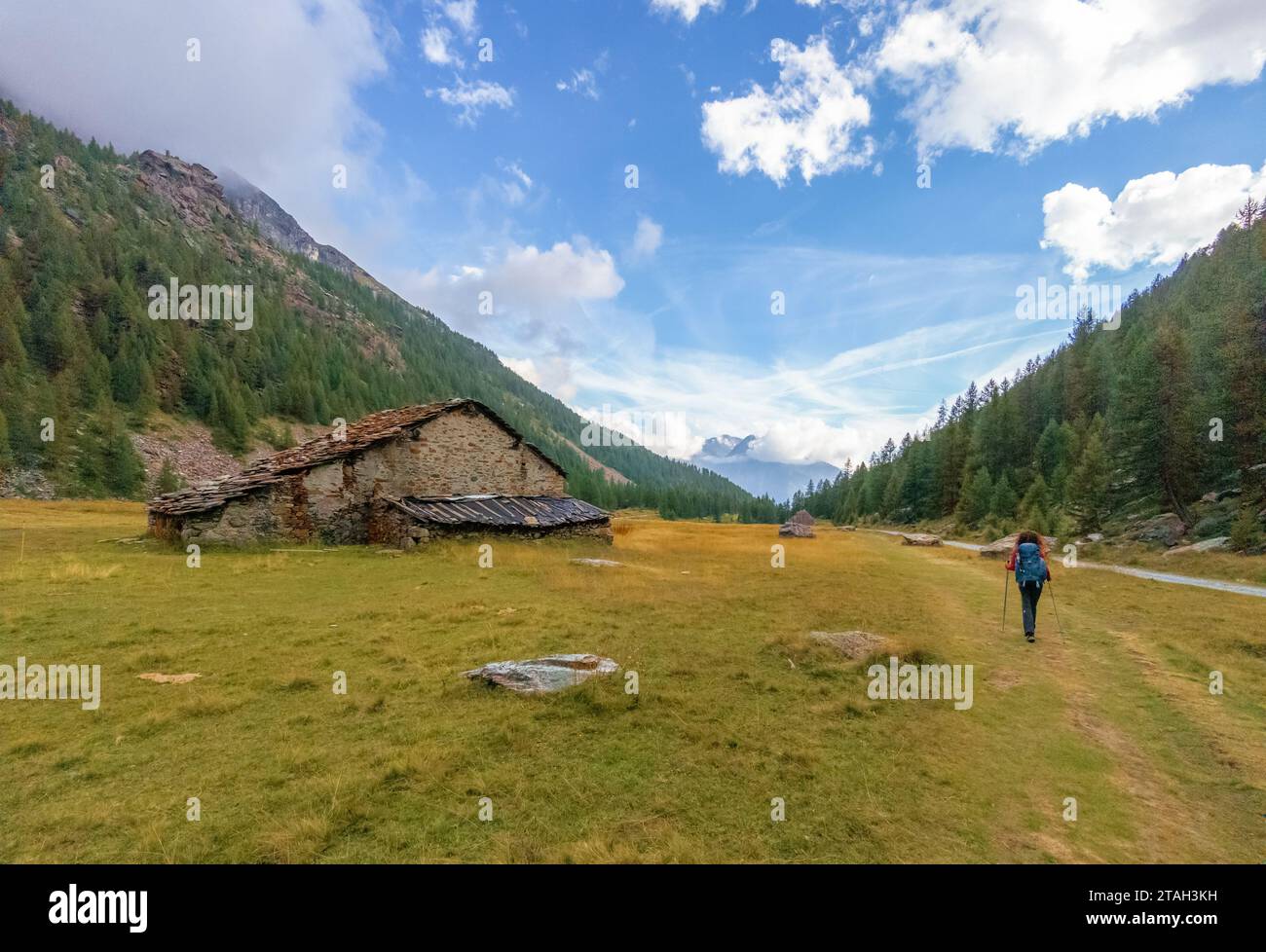 Monte Rosa (Italy) - A mountains view in Val d'Ayas with Monte Rosa ...
