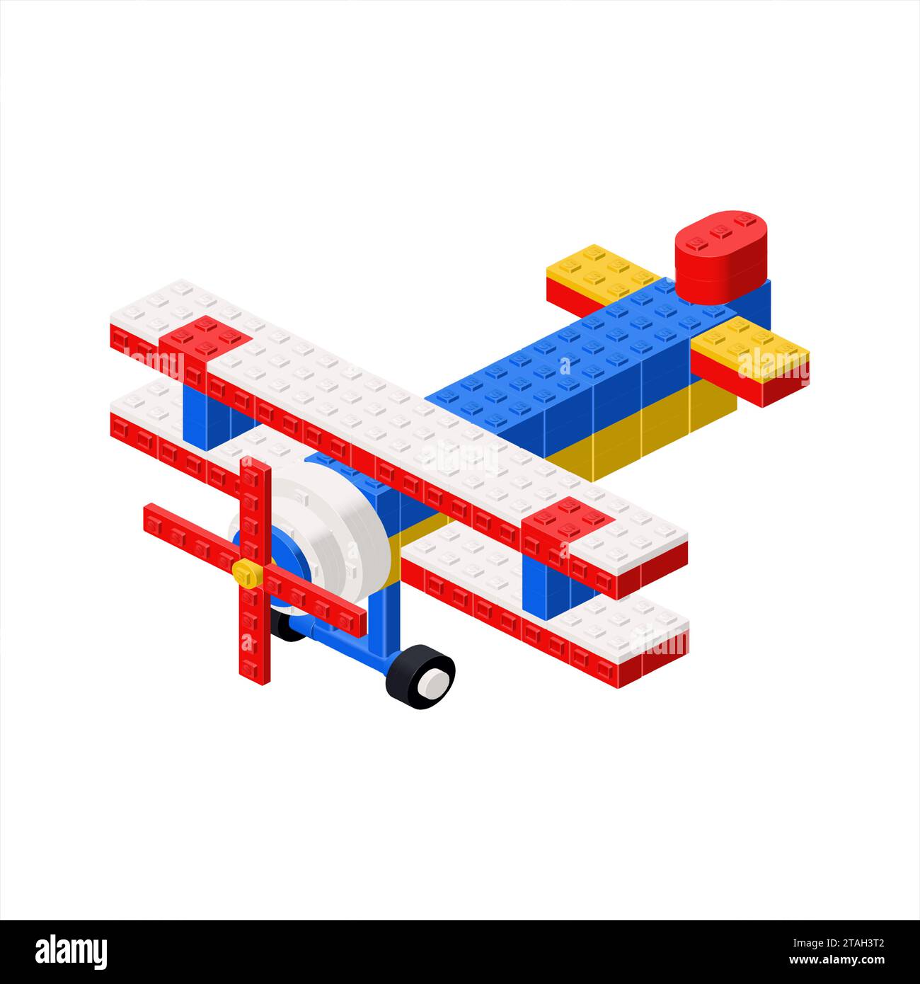 Lego bricks airplane Stock Vector Images - Alamy