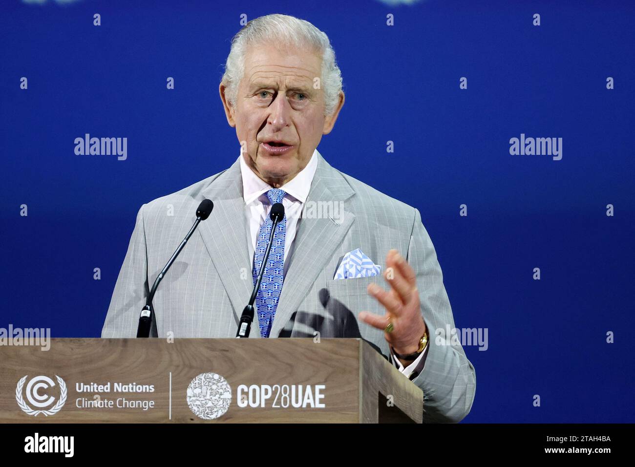 King Charles III makes his opening address at the World Climate Action ...