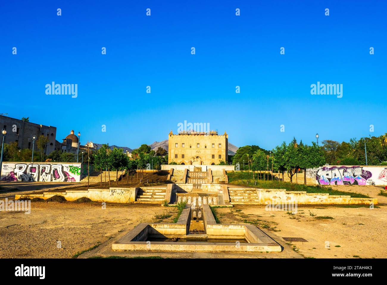 La Zisa, also called Castello della Zisa in Palermo - Sicily, Italy ...