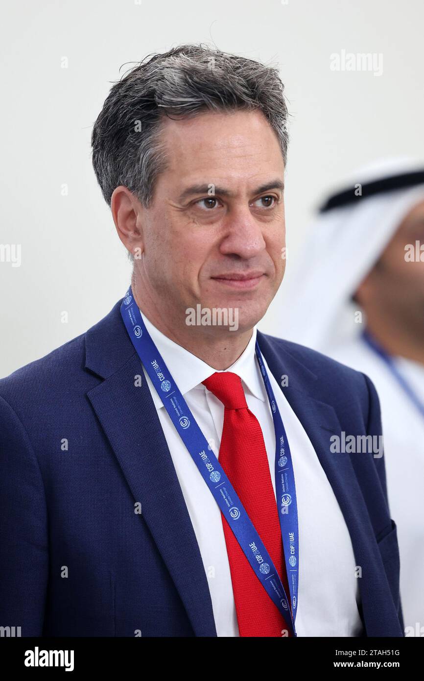 Shadow secretary of state for energy security and net zero Ed Miliband attends the opening ...