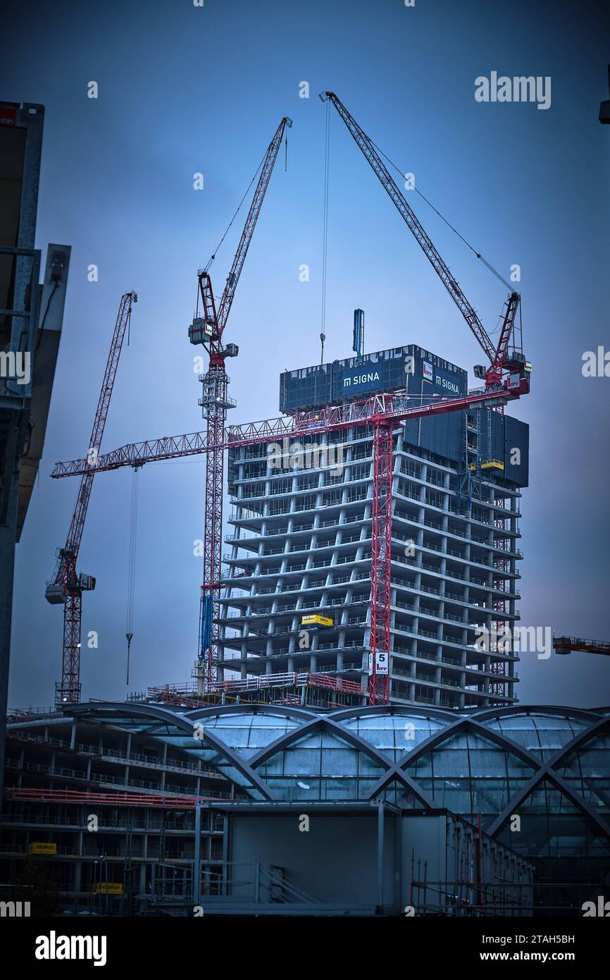 Hamburg, 30.11.2023 Elbtower - Bauvorhaben in der Hamburger Hafencity ...