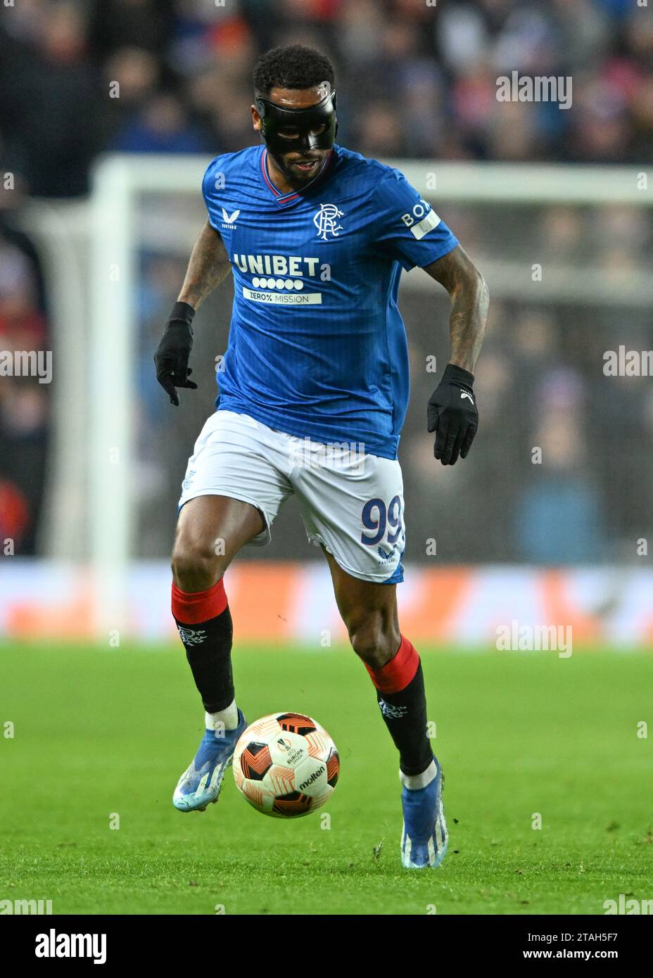 Glasgow, UK. 30th Nov, 2023. Danilo of Rangers during the UEFA Europa ...
