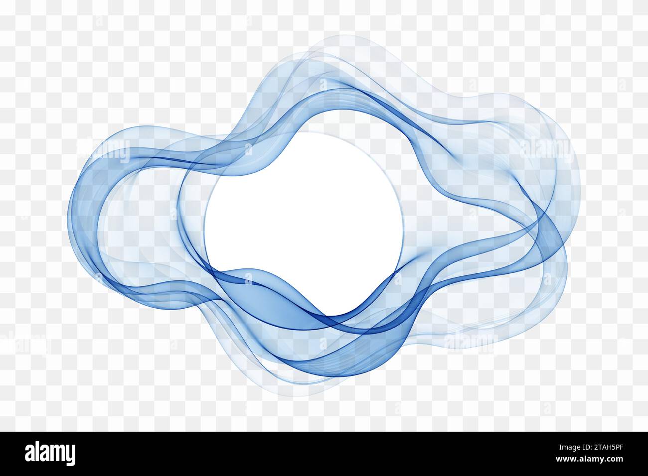 Abstract vortex energy circle. Blue wave design element,frame Stock ...