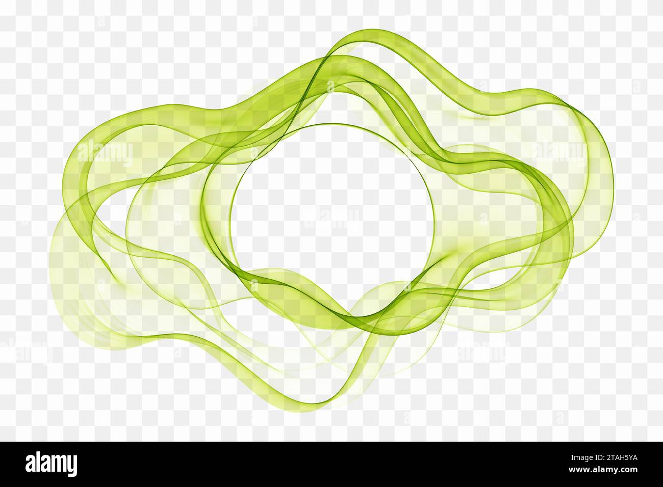 Abstract vortex energy circle. Green wave design element,frame Stock ...