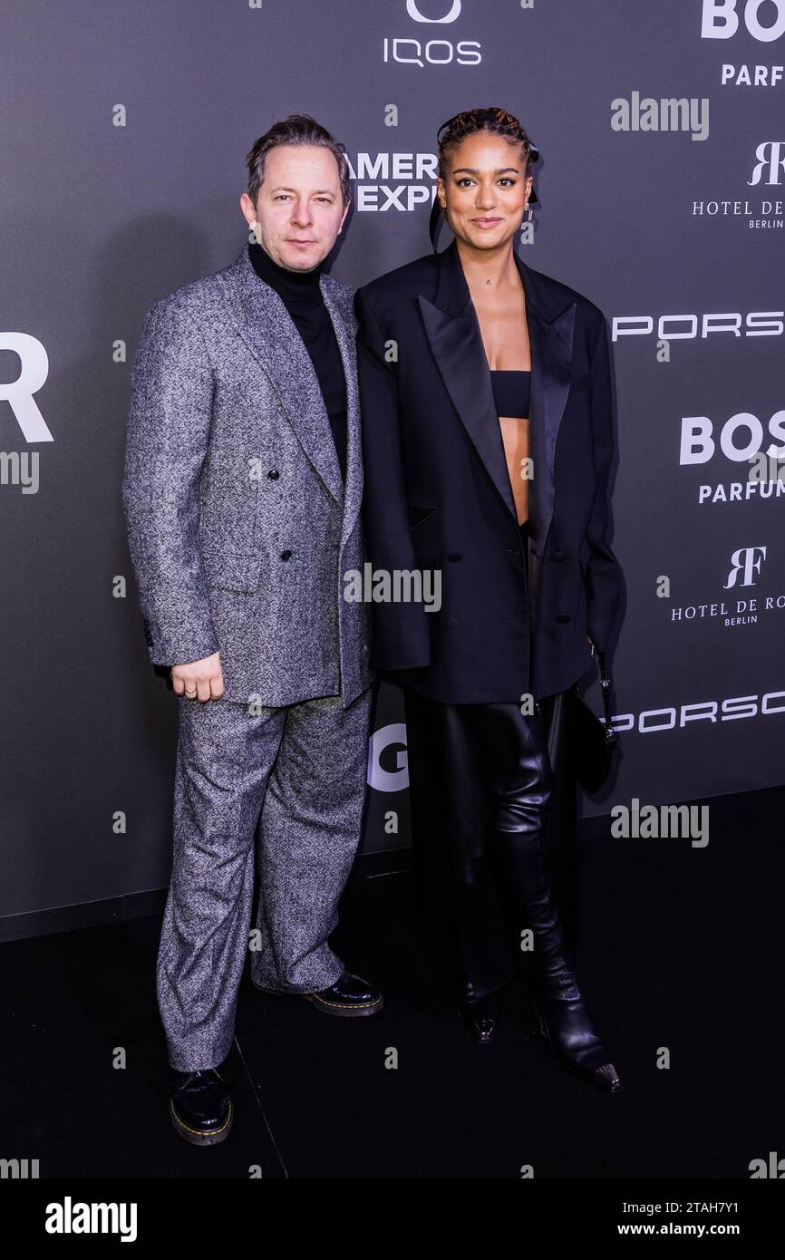 Berlin, Germany. 30th Nov, 2023. Lary, singer, and Trystan Pütter ...