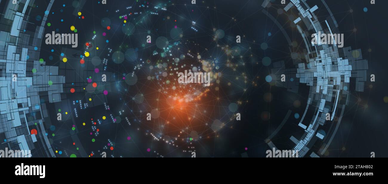 Abstract data background. Futuristic technology style. Elegant digital ...