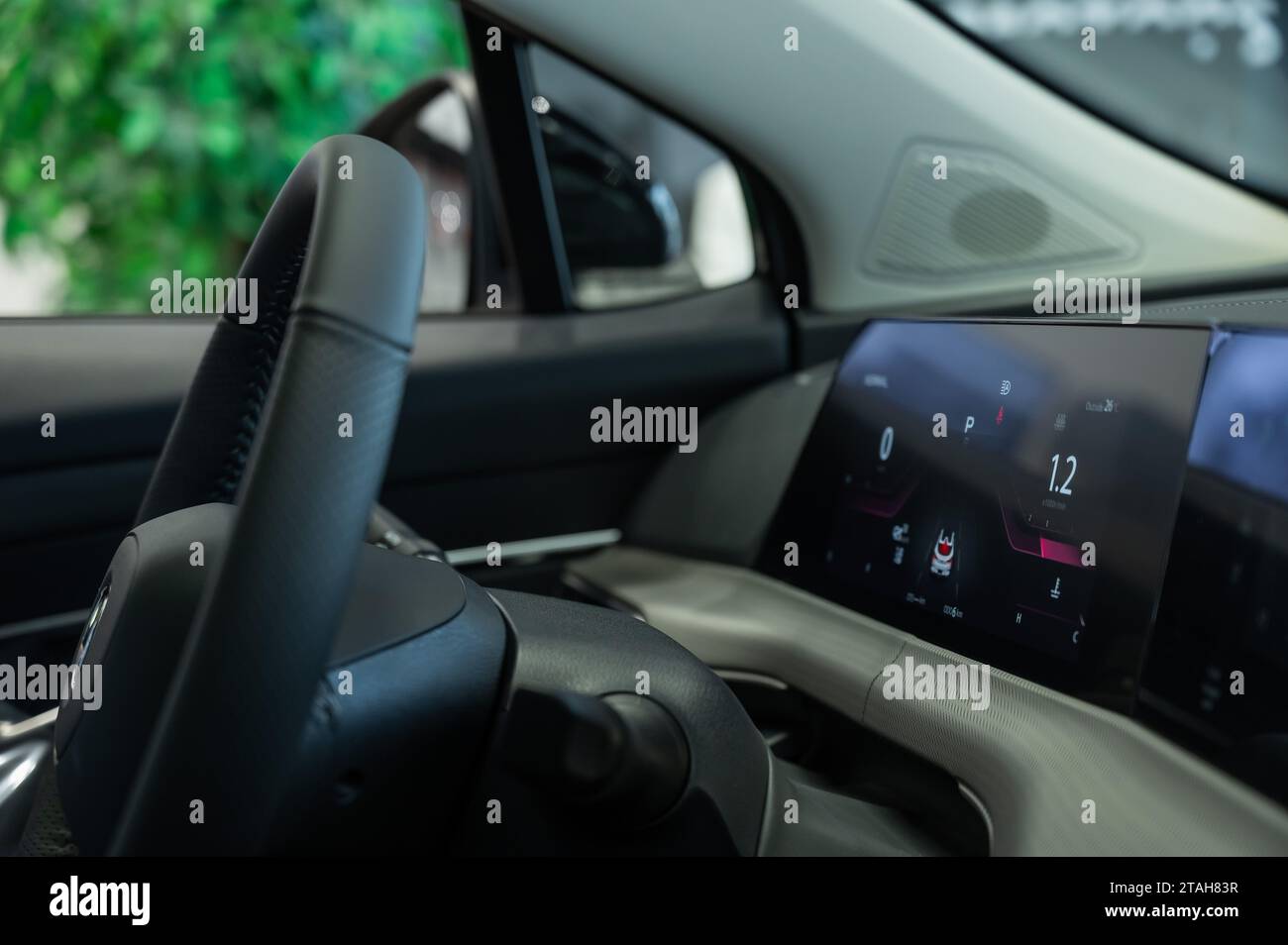 Electronic control panel of a modern car Stock Photo - Alamy