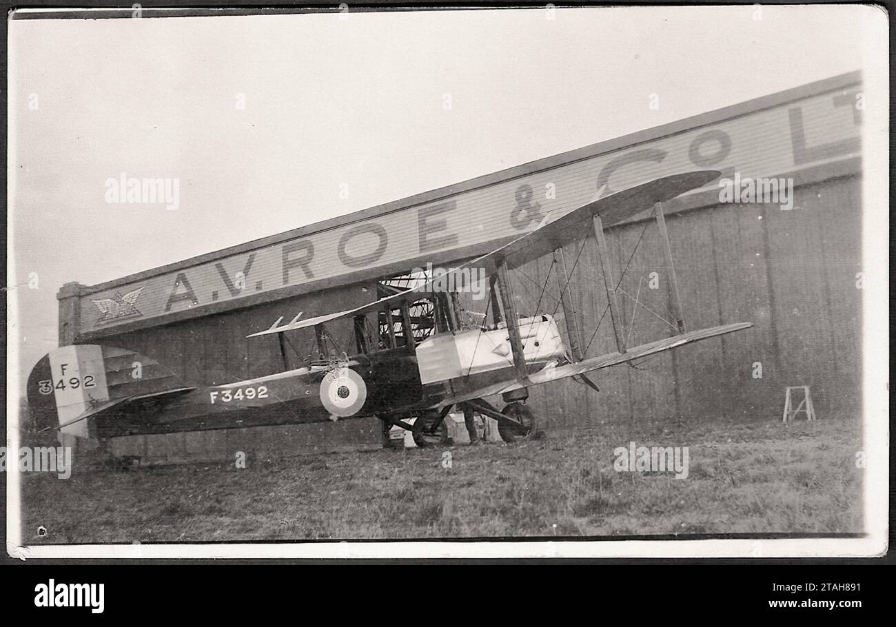Airplane - Avro 533 Manchester F3492 Stock Photo - Alamy