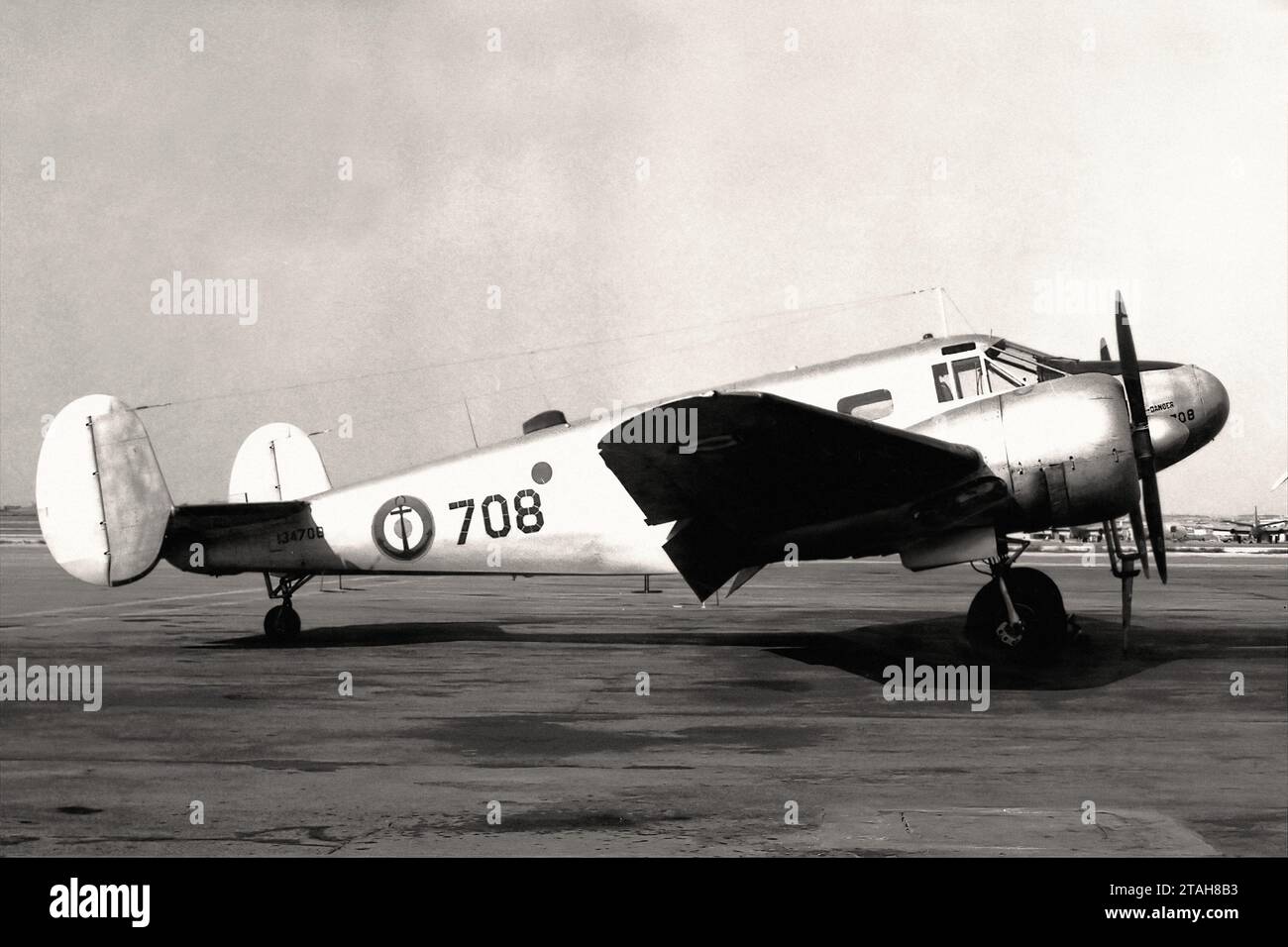 Airplane - Beechcraft SNB-5 Aeronavale Stock Photo - Alamy