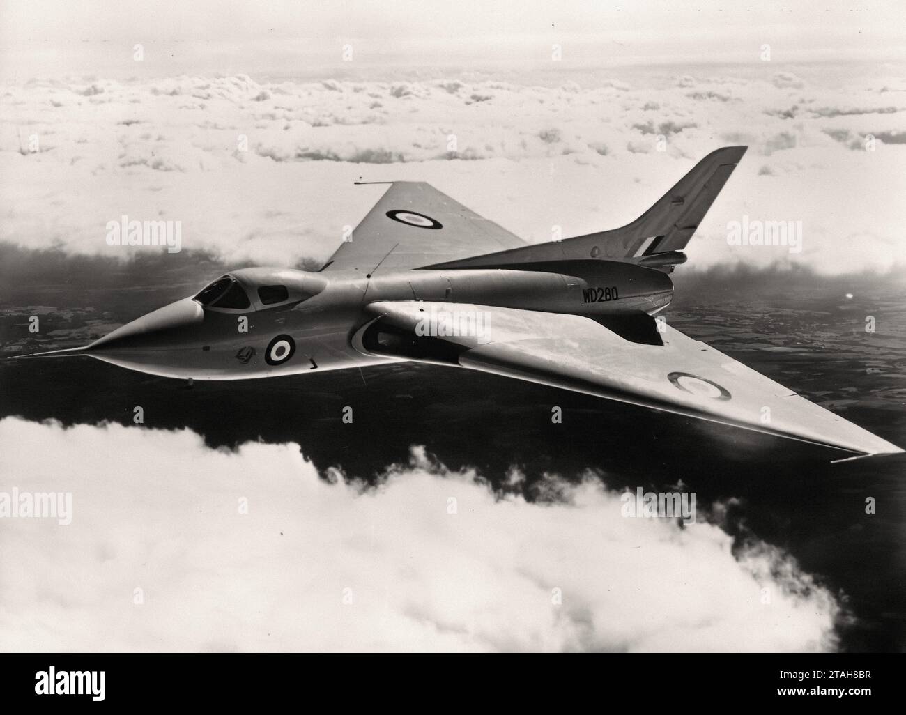Airplane - Avro 707a Stock Photo - Alamy