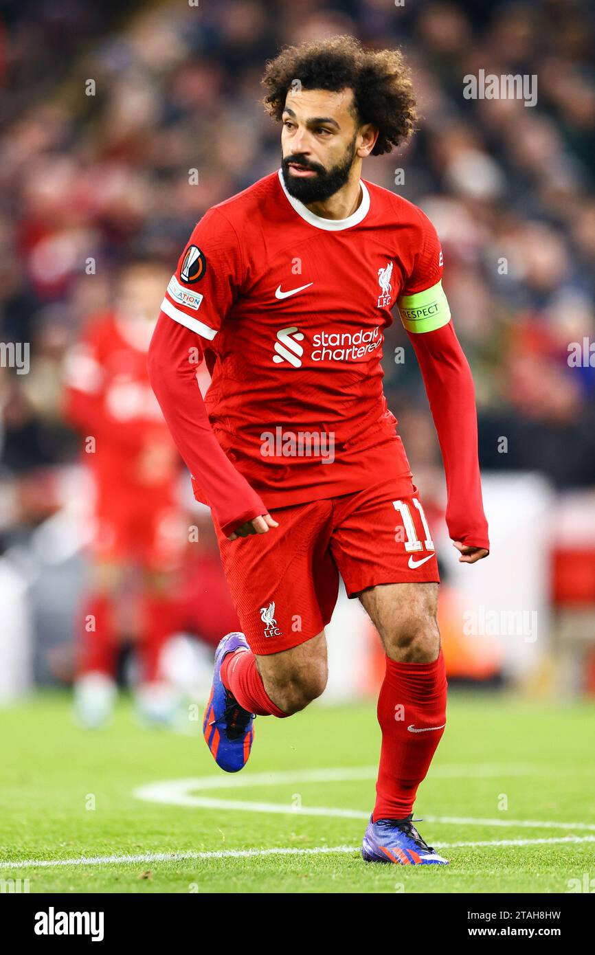 Liverpool, UK. 01st Dec, 2023. Mohamed Salah of Liverpool during the ...
