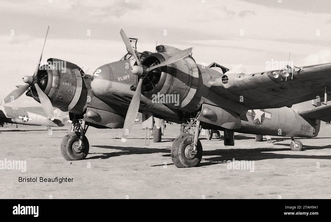Airplane - Bristol 156 Beaufighter Mk VIf Stock Photo - Alamy