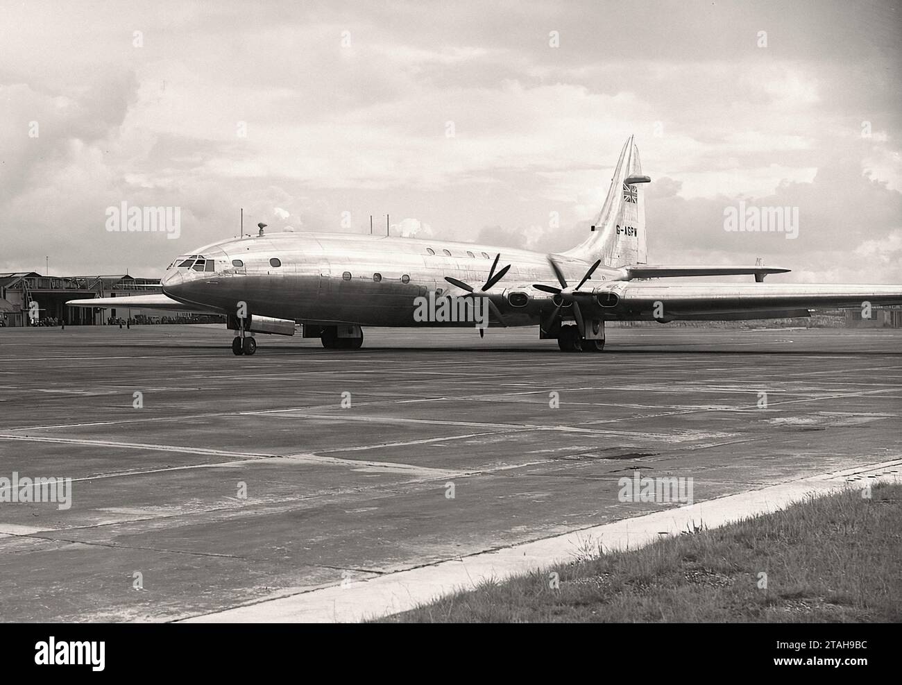 Airplane - Bristol 167 Brabazon Farnborough airshow 1949 Stock Photo ...
